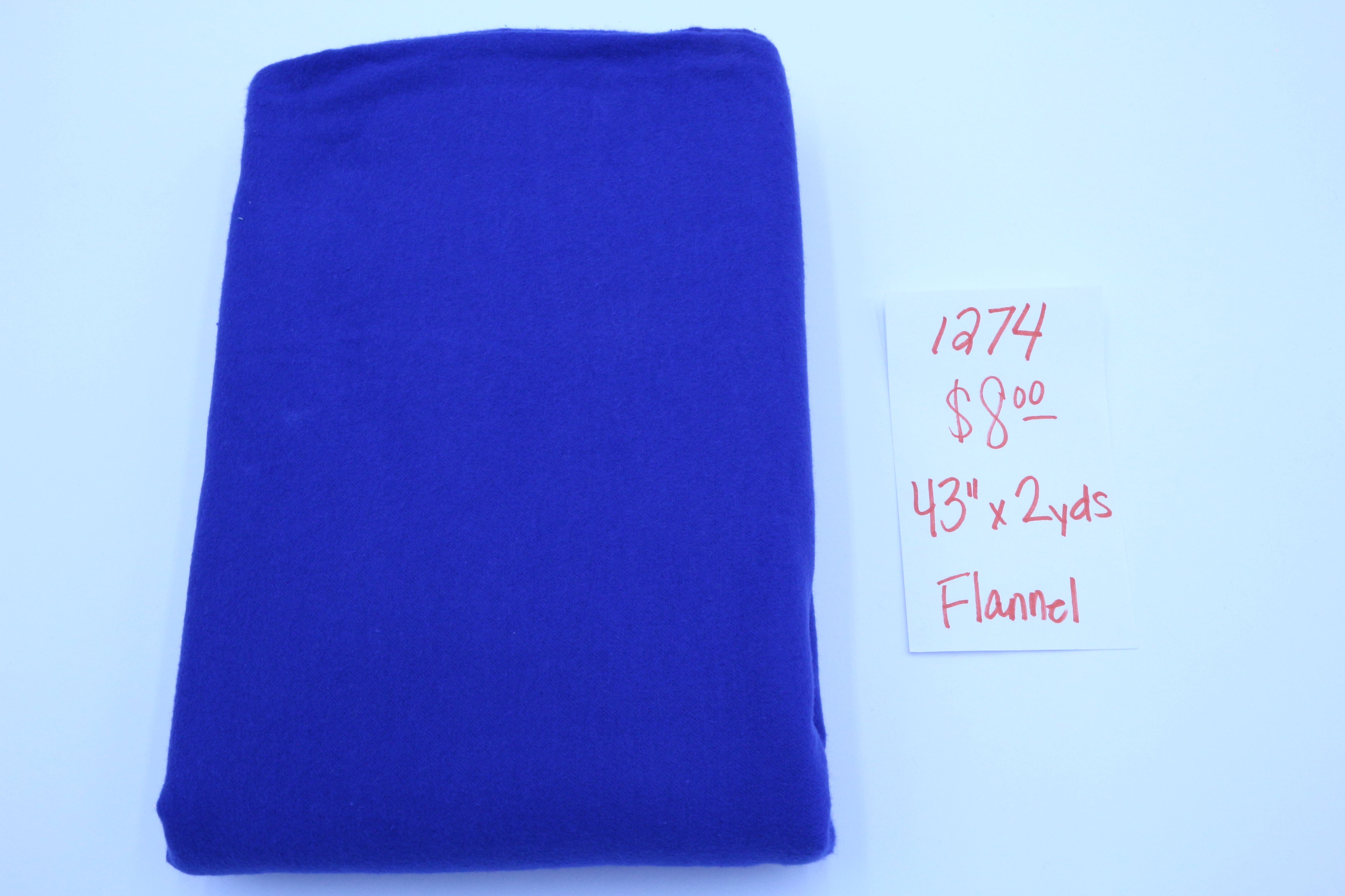 Blue Flannel Fabric 44" x 2 yds – Makeropolis