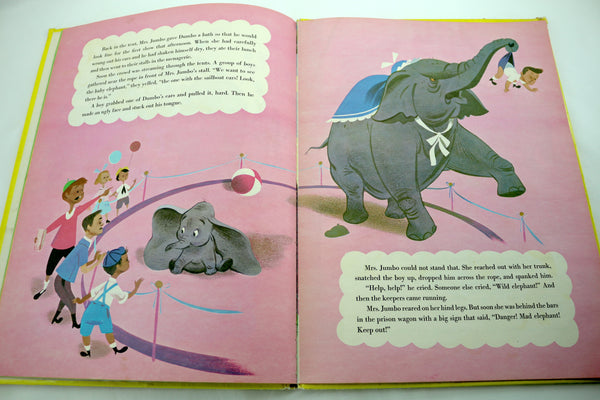 Vintage 1972 Walt Disney’s Dumbo Book - A Classic Tale with Retro Char ...