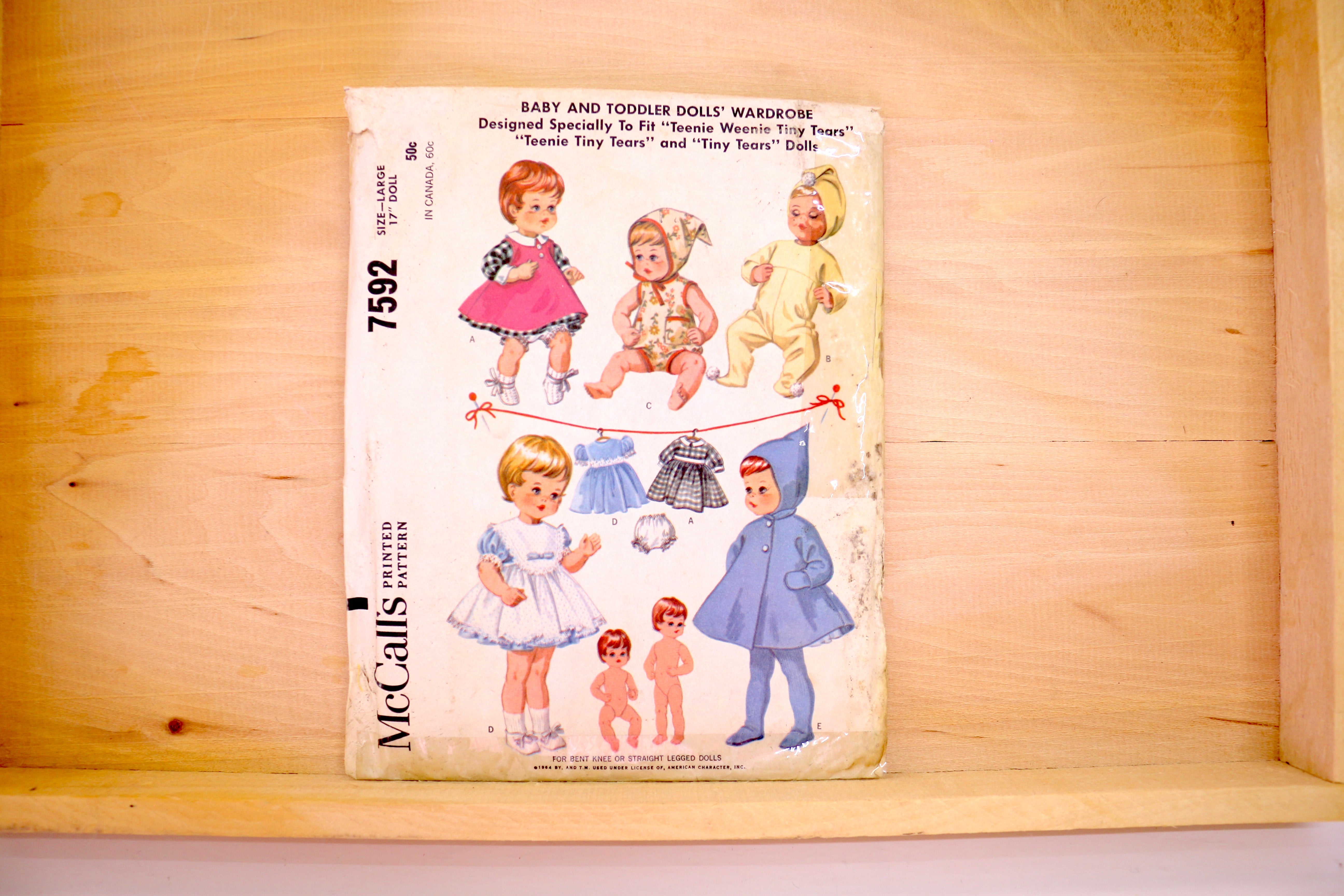🪡 Vintage Doll Clothes Sewing Pattern McCalls 7592 17" – Makeropolis